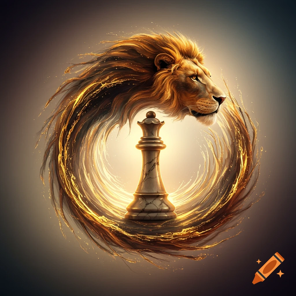 Chess playing sheep on Craiyon