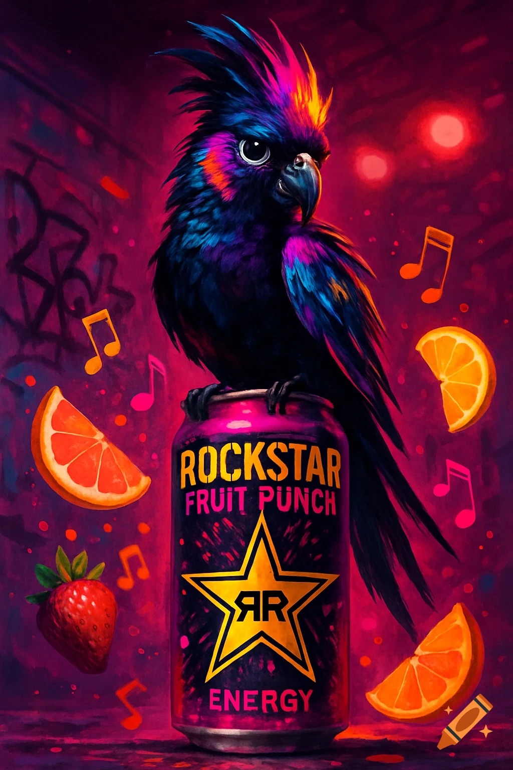 A Glock pistol customized with a blue and white Cool Ranch Doritos ...