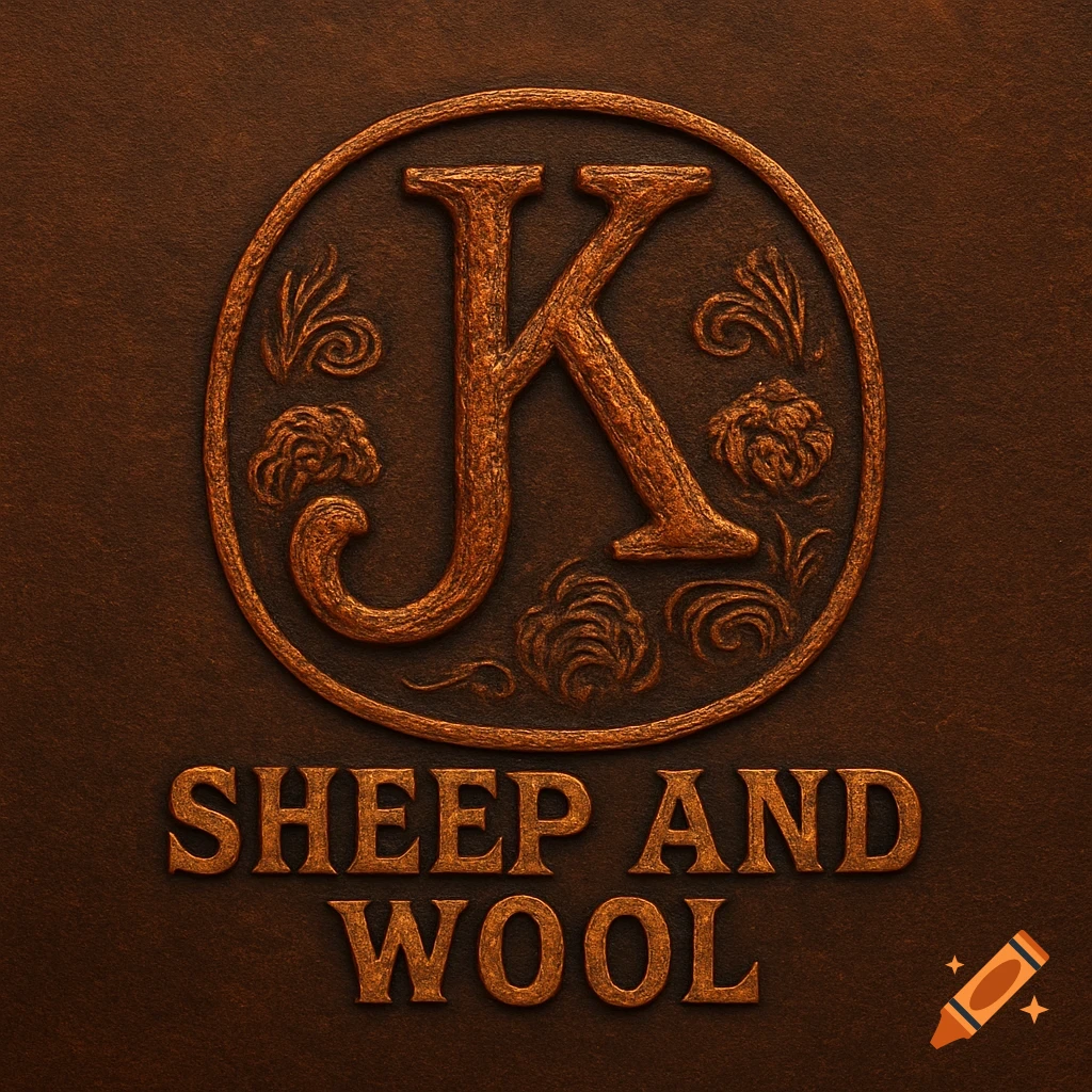 A rustic, embossed logo featuring the letters JK in a circle with ...
