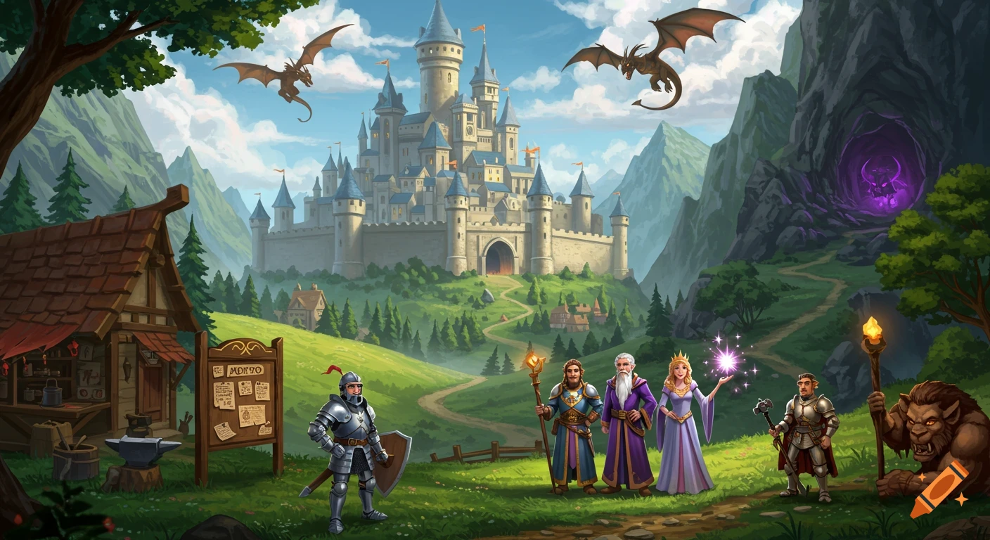 Four cartoon dinosaurs, including a T-Rex knight, a triceratops, a ...