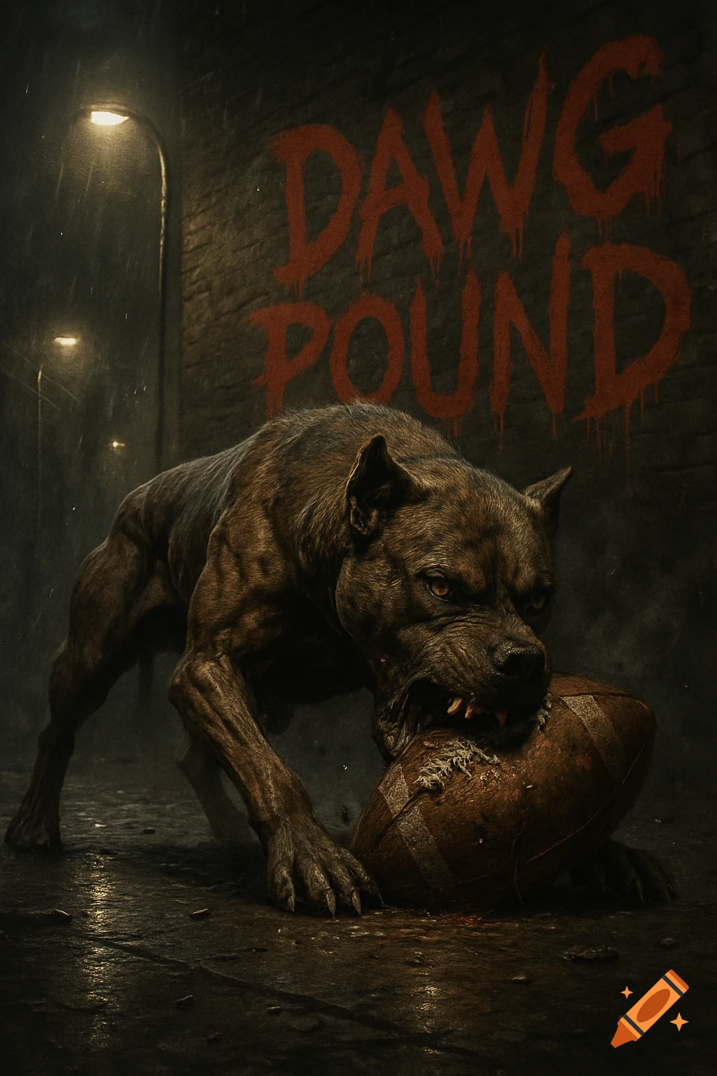 The word 'BLEAT' in dripping yellow letters on a rotten, fly-covered ...