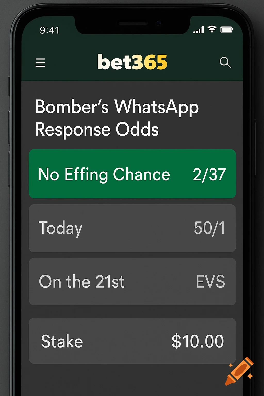 Hands hold an iPhone displaying a Dot Bank chat interface with banking ...