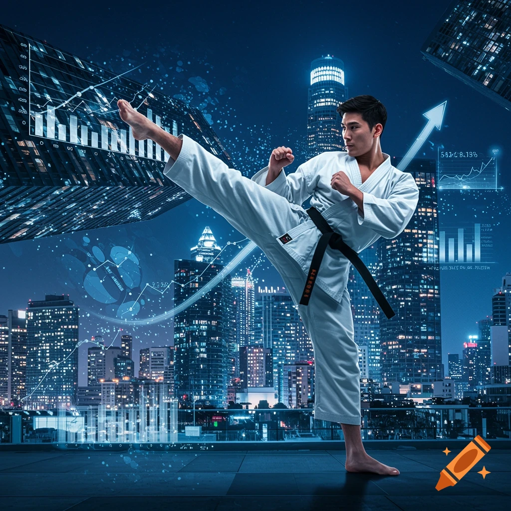 Karate+texture+background created on Craiyon