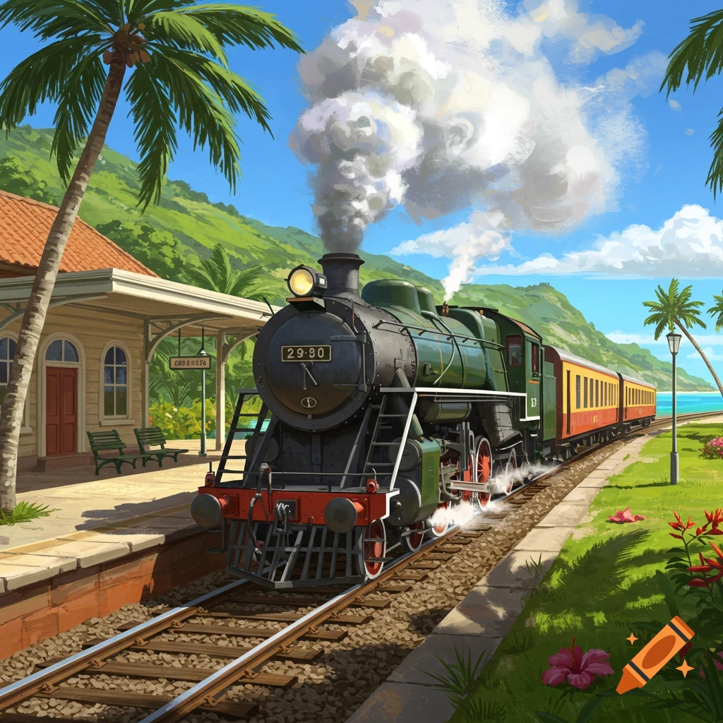 Trains images créées sur Craiyon