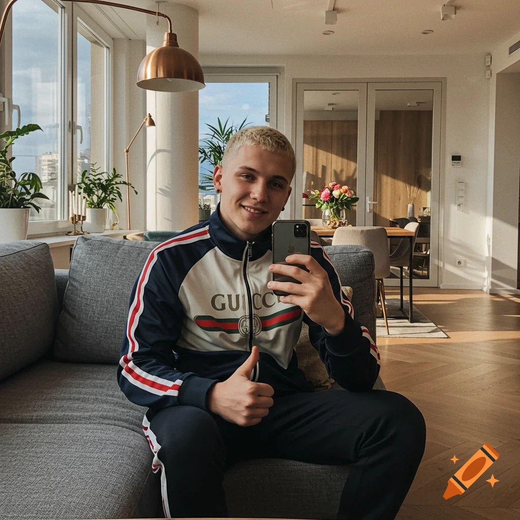 A man with blonde hair and a child with curly hair smile for a selfie ...