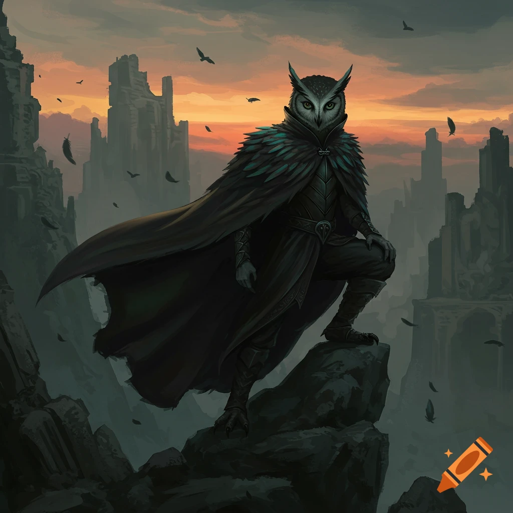 A grey fox runs through a vast, ethereal cloudscape filled with ...