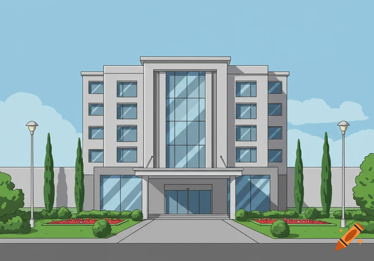 Aerial view of a cartoon suburban neighborhood with houses, streets ...