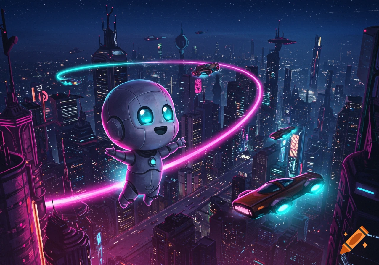 A cheerful yellow fuzzy character with a pink mane dances on a wet ...