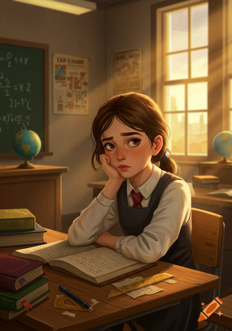 2.5D cell animation portrait of a cute Japanese actress on Craiyon