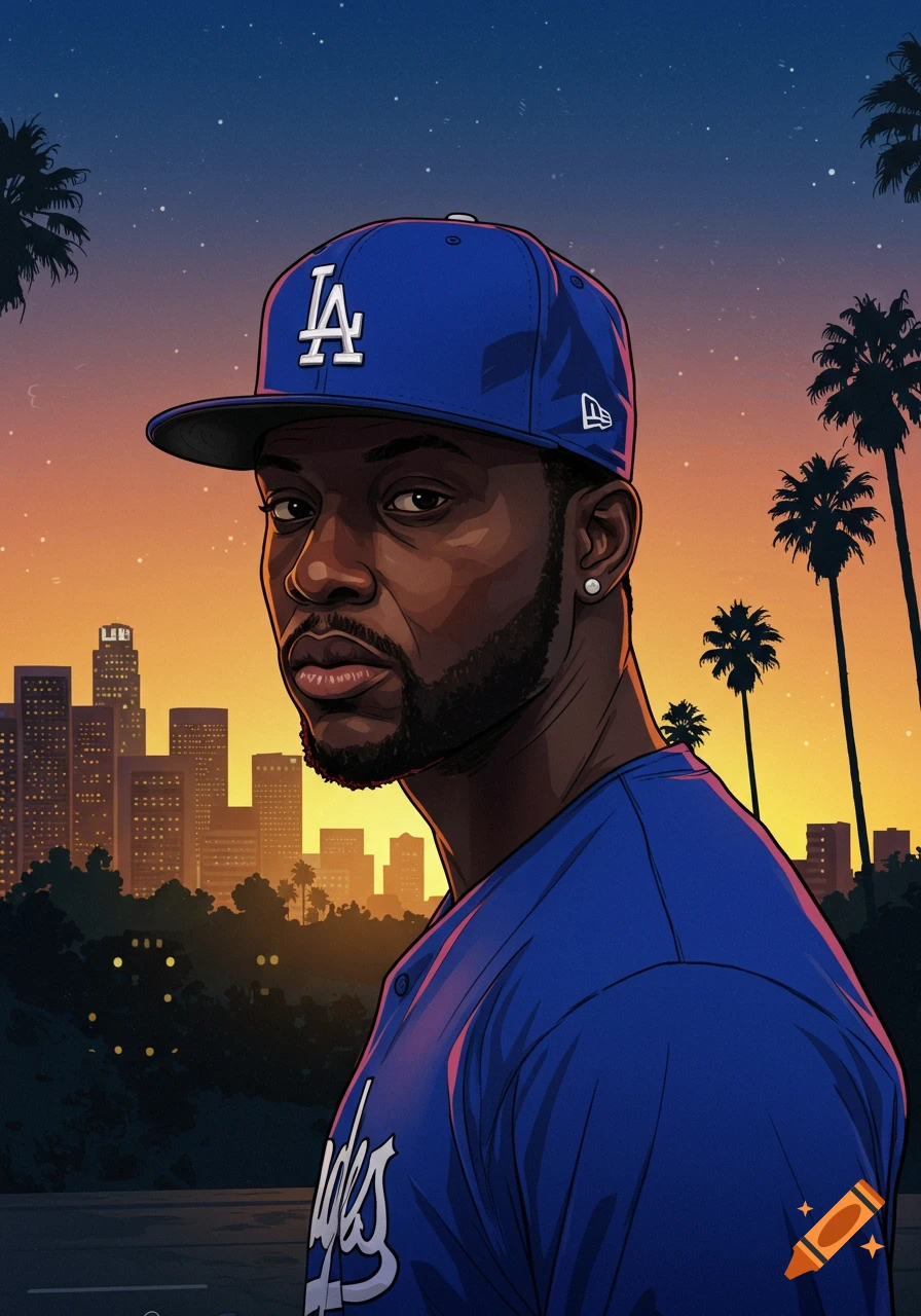 Comic book art of a large, glowing basketball player healing a smaller ...