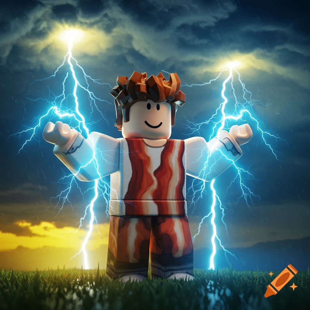 A 3D render of a headless Roblox-style character running on a red track ...