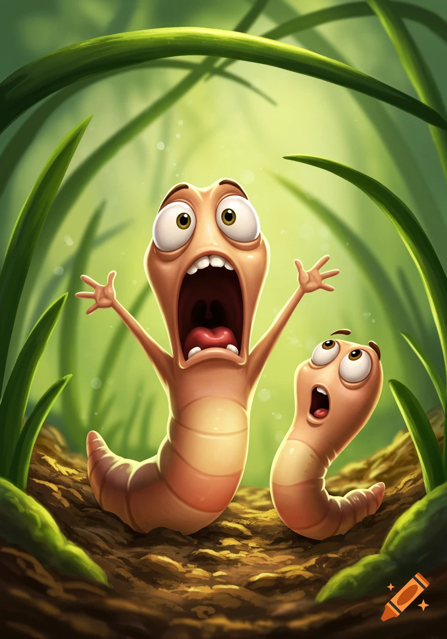 Cartoon Slug Tattoo created on Craiyon