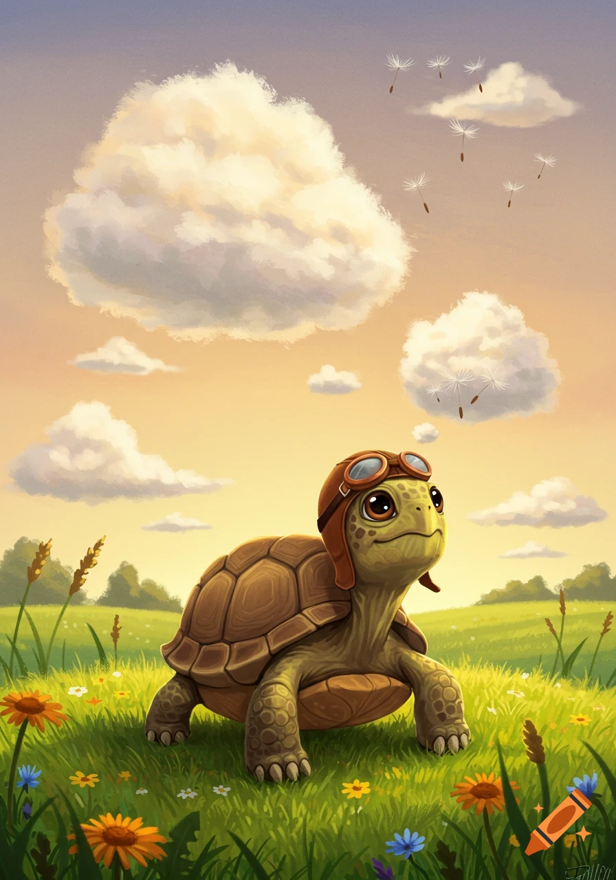 Turtle+carrying+trophy created on Craiyon