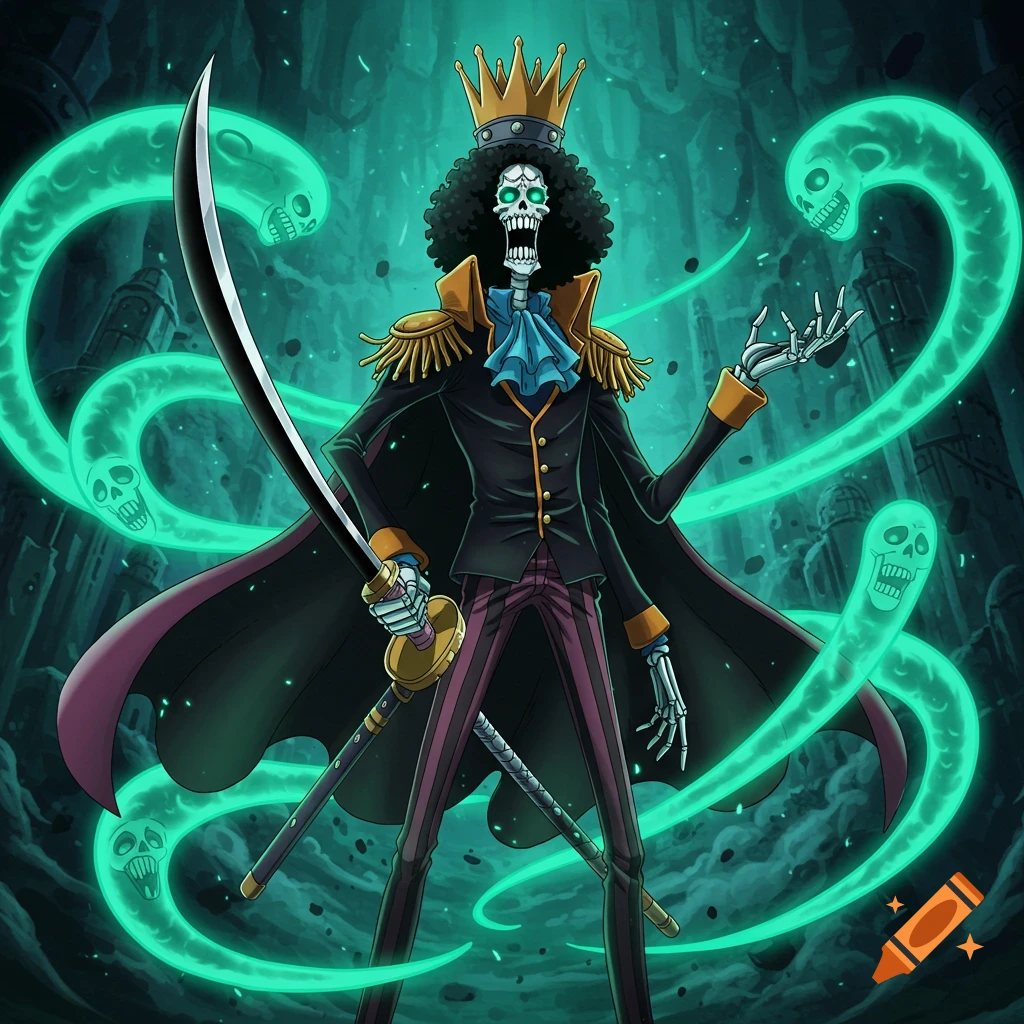 A black and white stencil logo of the Sun Pirates from One Piece ...