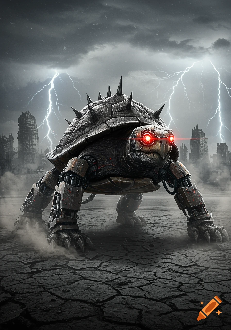 Giant alien tripods attack a burning city, firing weapons amidst smoke ...