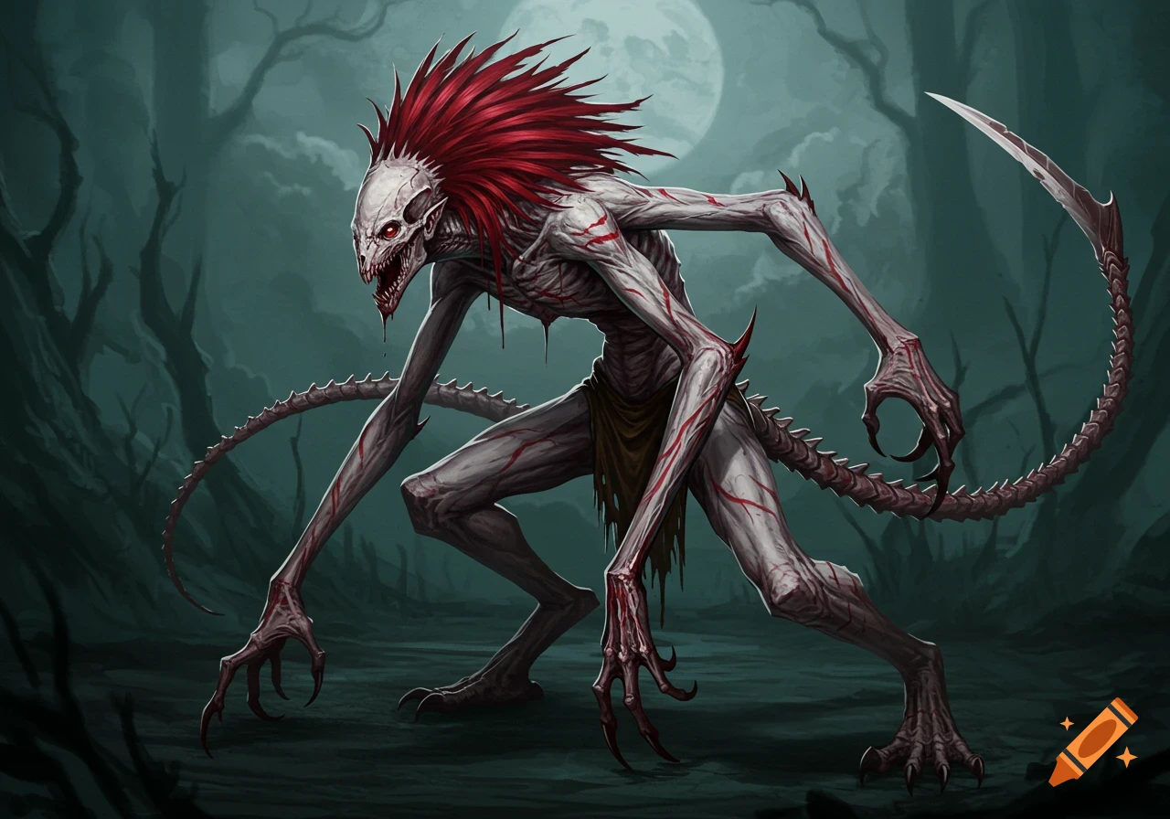 Creepy+critters created on Craiyon