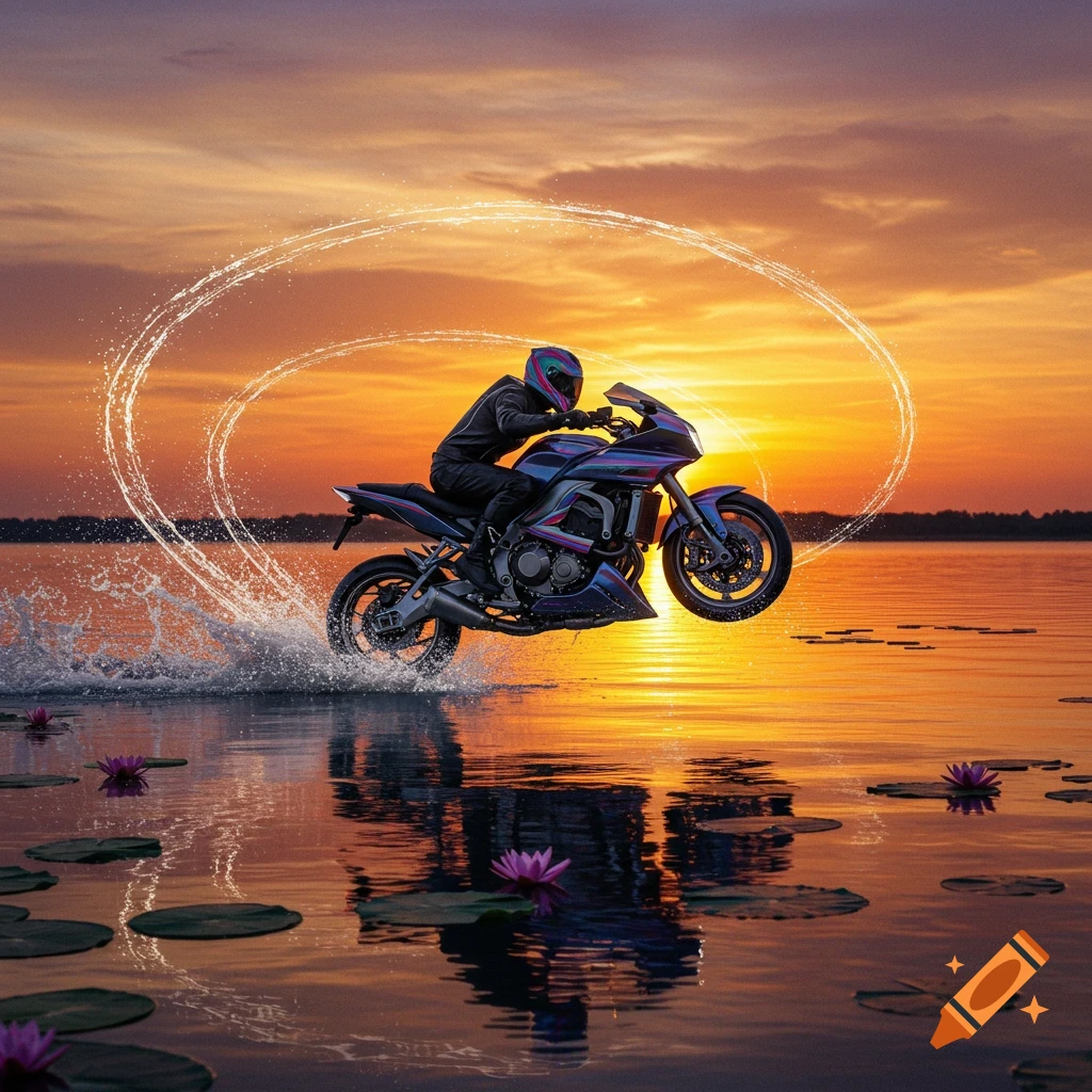 A dirtbike rider in black and neon green gear kicks up dust while ...