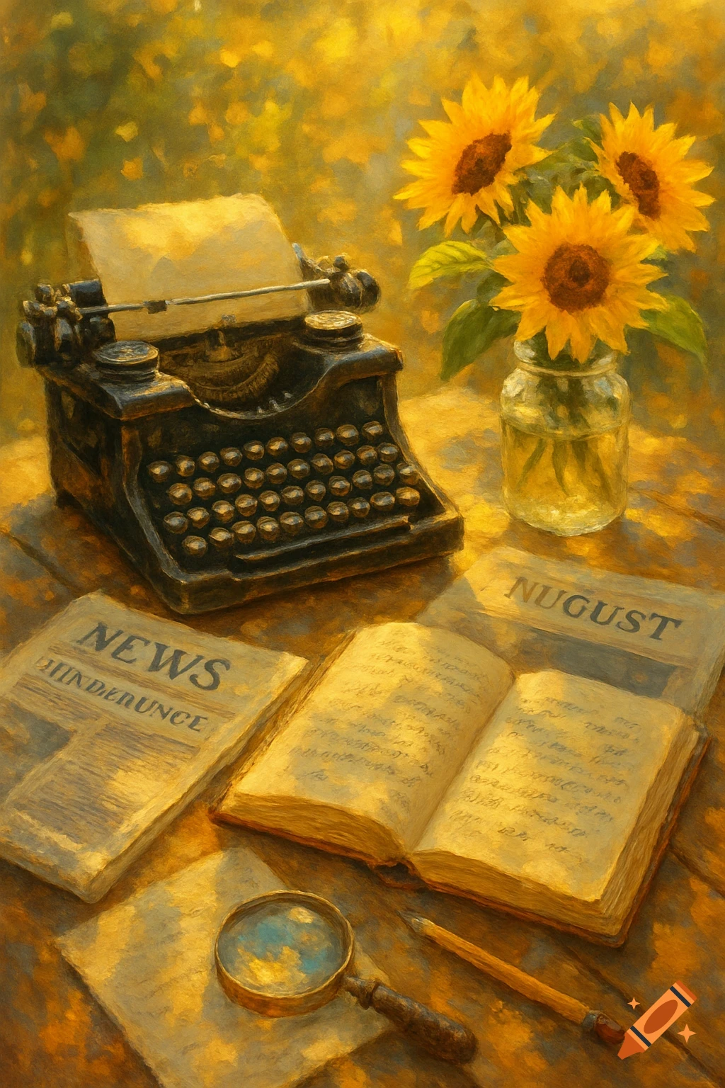 Typewriter created on Craiyon