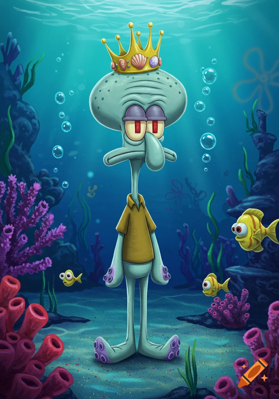 Photorealistic 3D render of a rugged, dirty SpongeBob SquarePants with ...