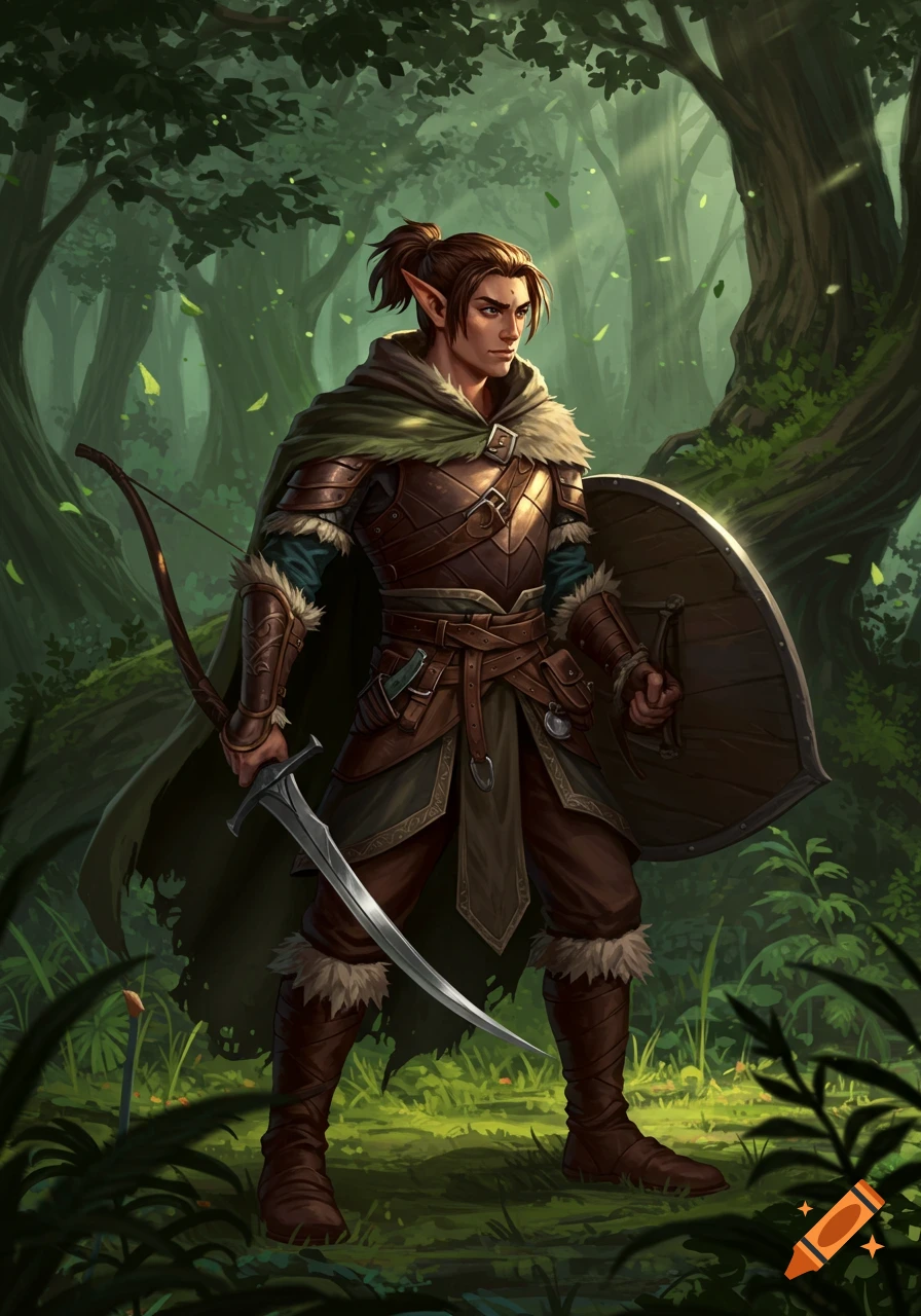 Fantasy Ranger created on Craiyon