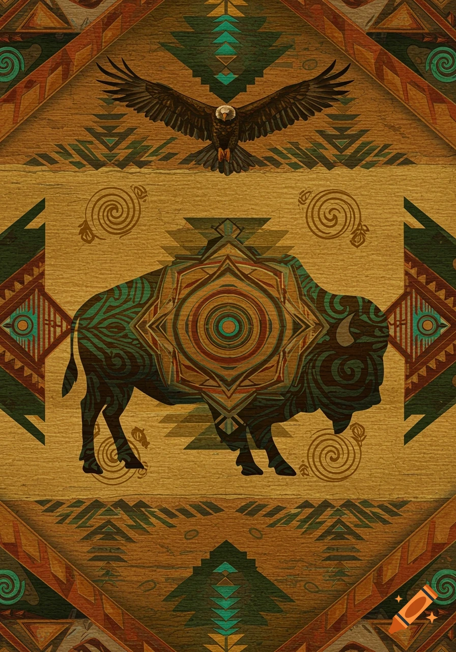 Native American Art images created on Craiyon