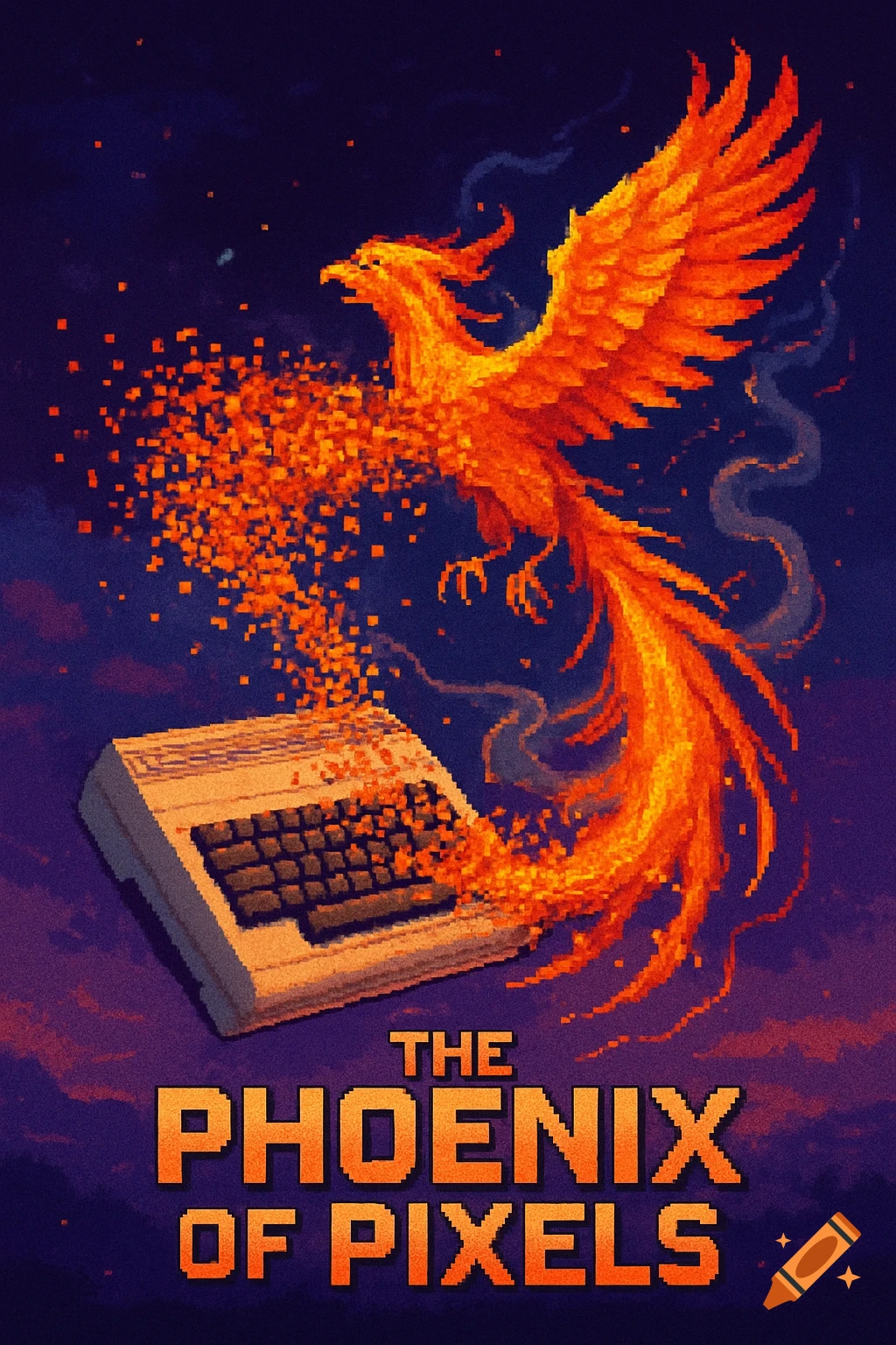 Retro illustration of a superhero computer with a red cape and Superman ...