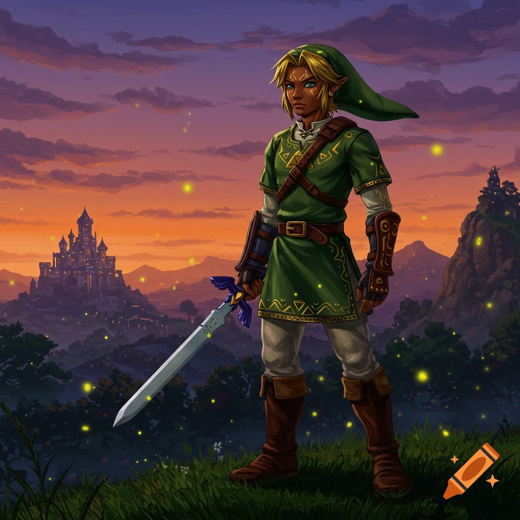 The Legend of Zelda created on Craiyon