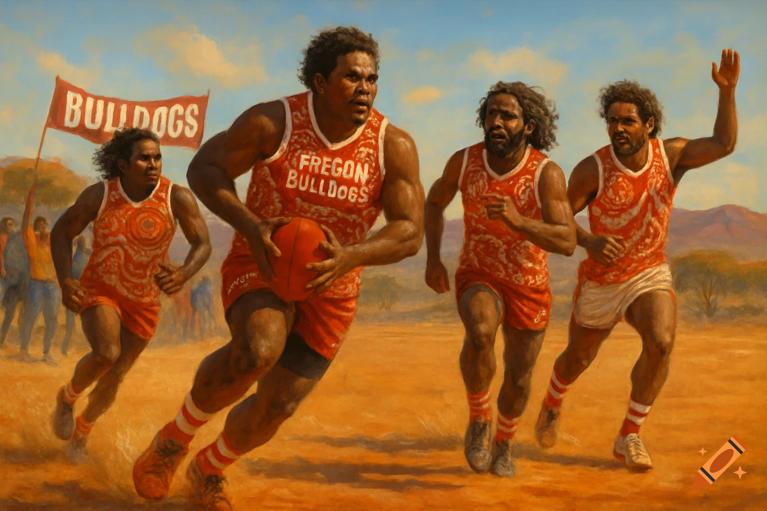 Australian Rules Football created on Craiyon