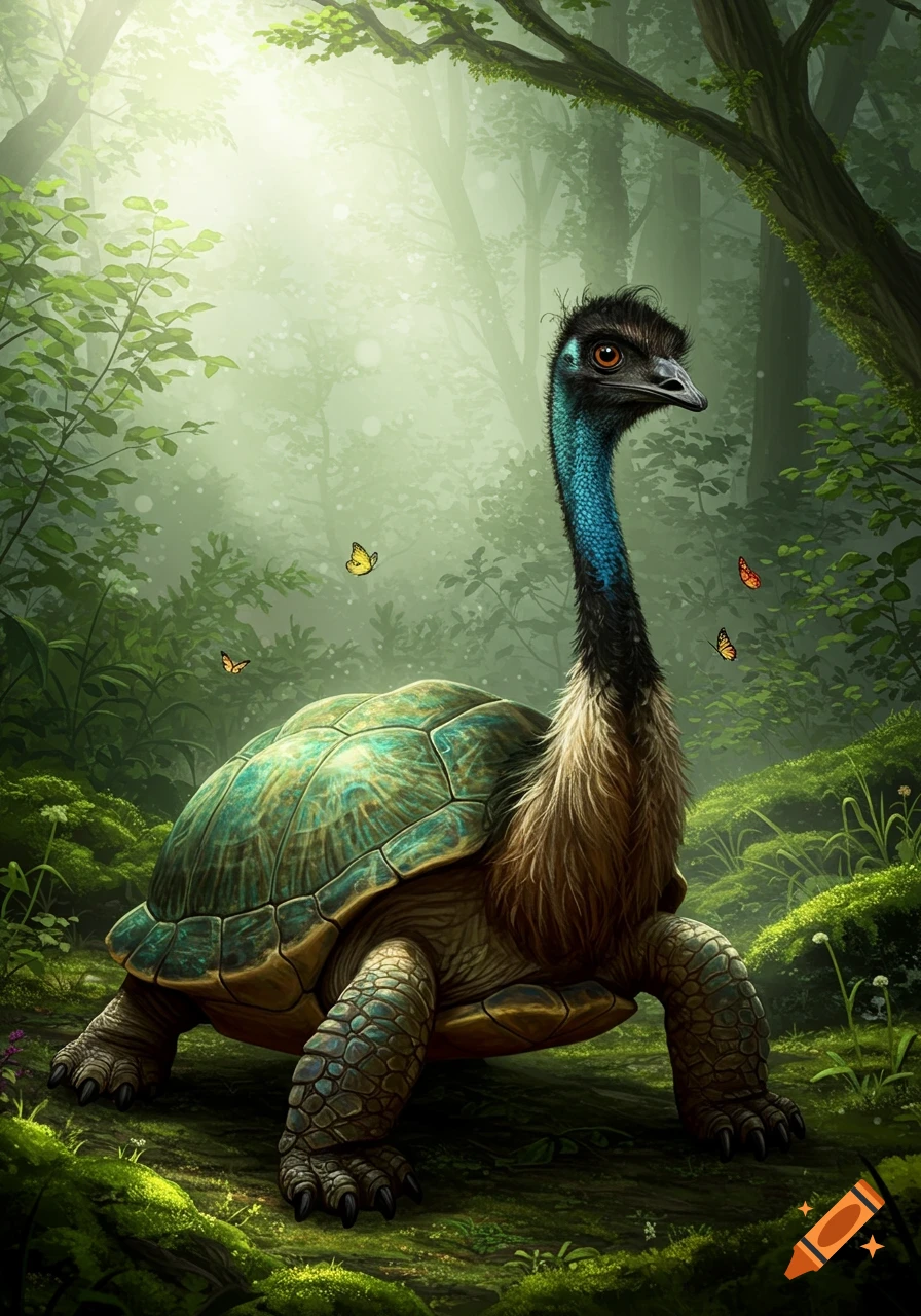 A vibrant storybook illustration of various animals in a lush jungle ...