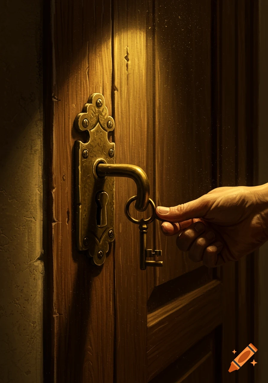 Pencil sketch of a hand inserting an RFID key card into a hotel door ...