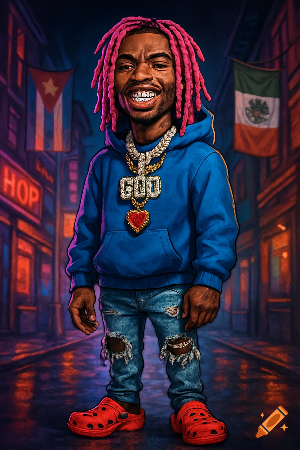 Drake created on Craiyon