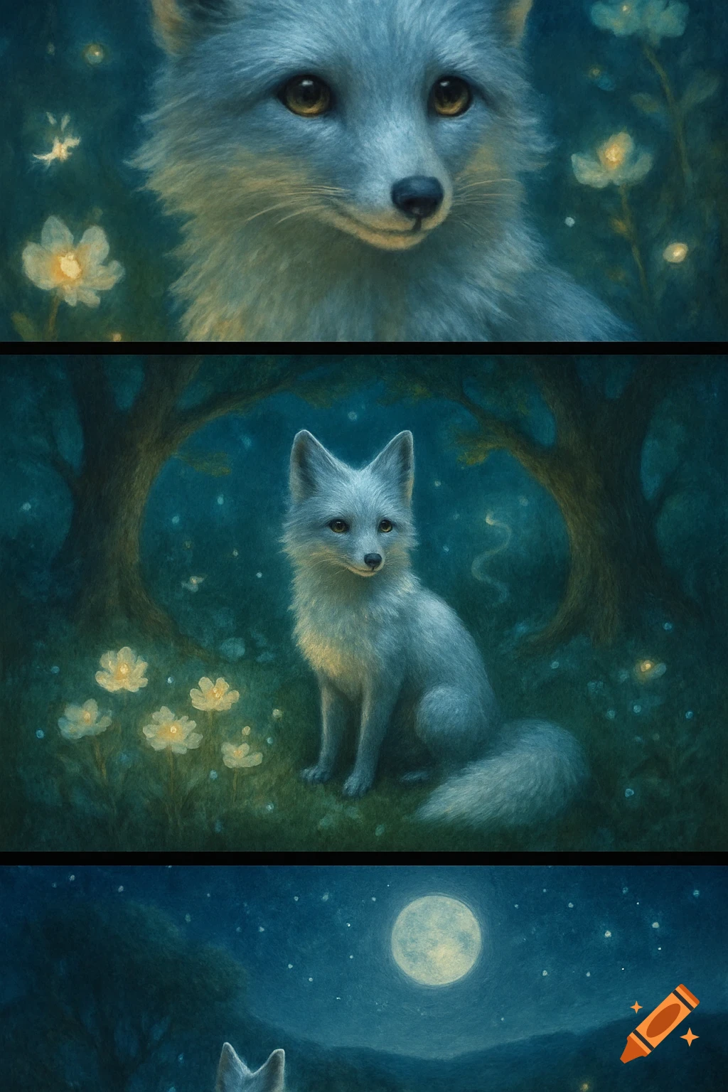 Hand Drawn Fox created on Craiyon