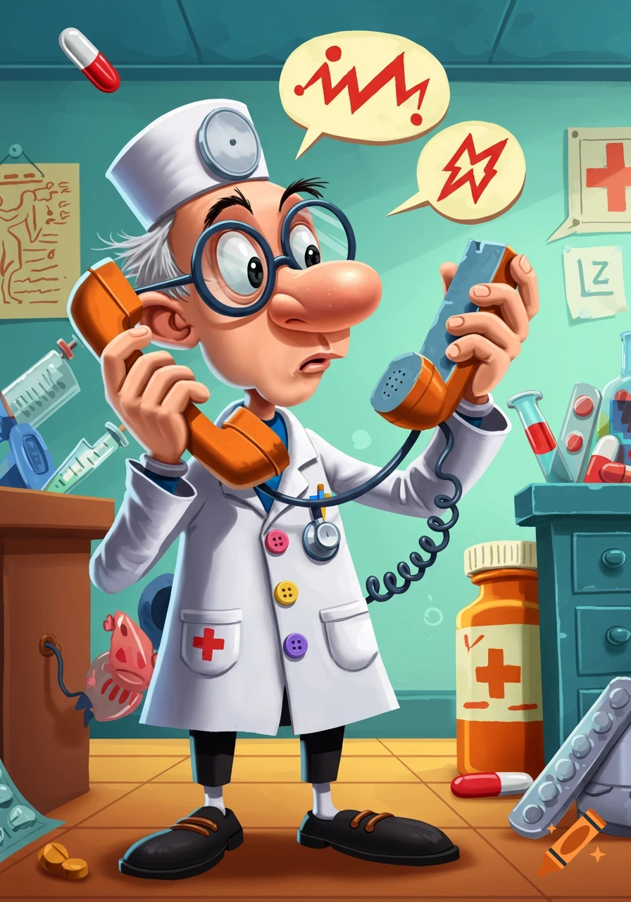 Cartoon style image of a Minion sitting in an eye exam chair while a ...