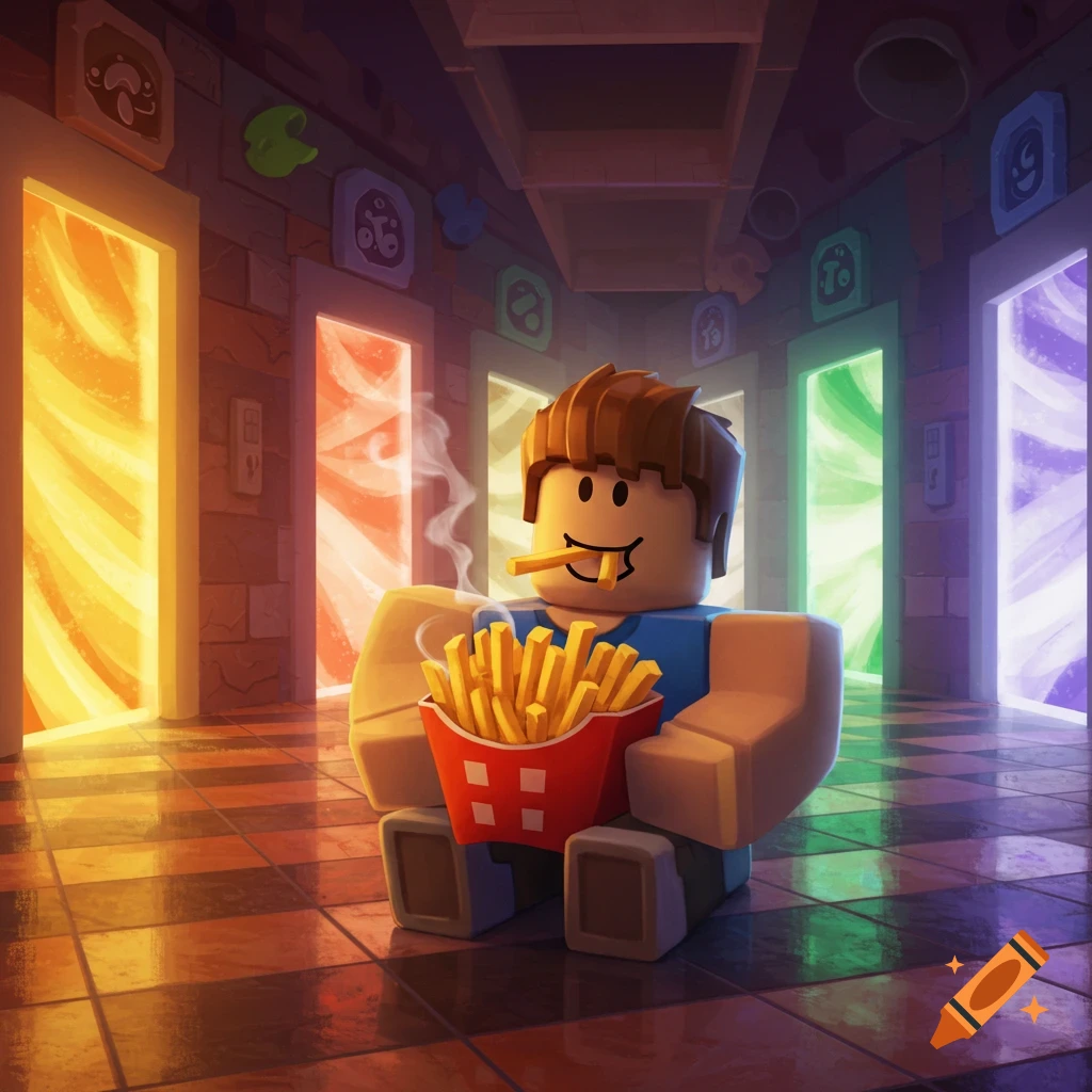 Roblox obby thumbnail on Craiyon