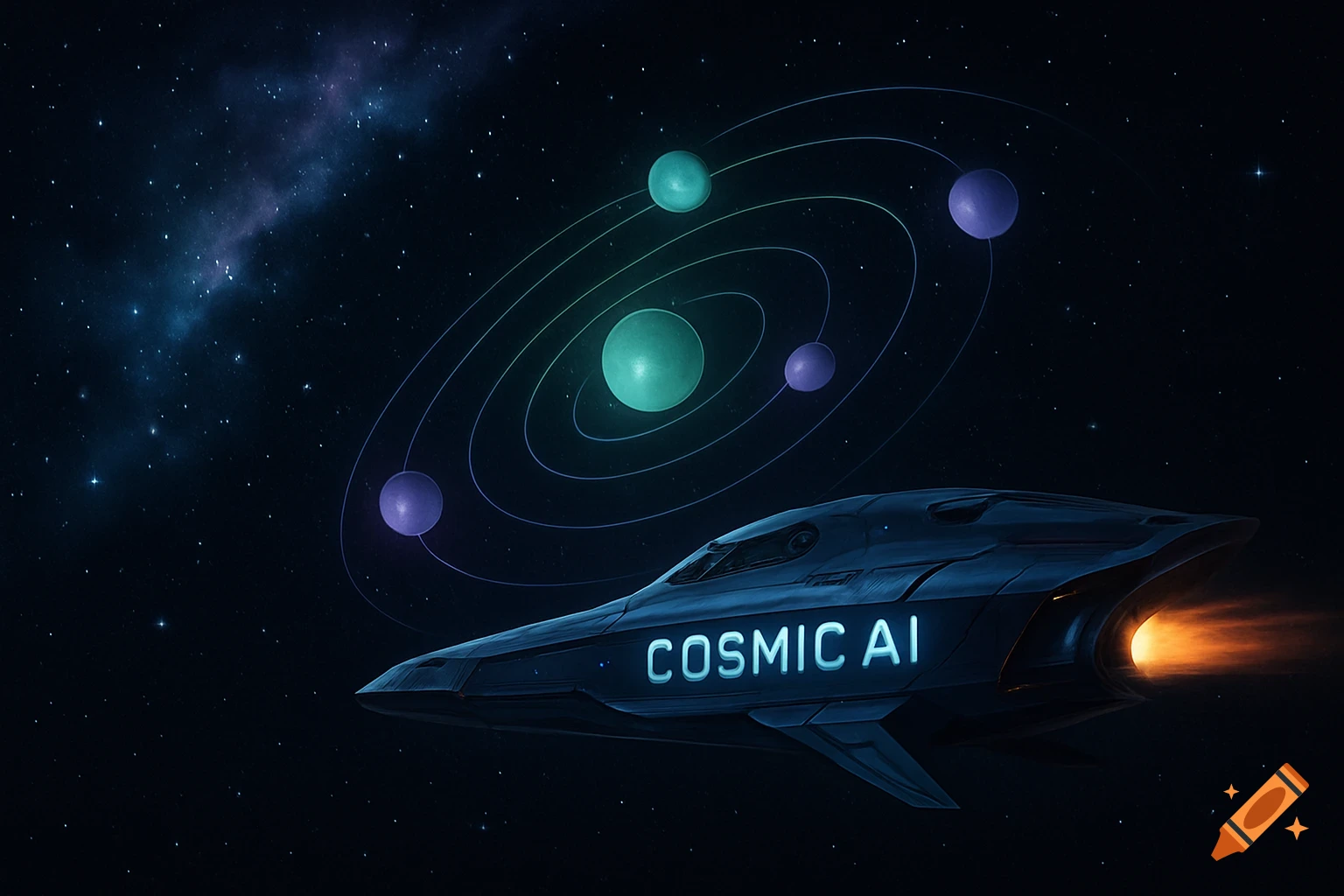 Logo for Cosmic Goo Slime featuring a colorful galaxy splash shape with ...