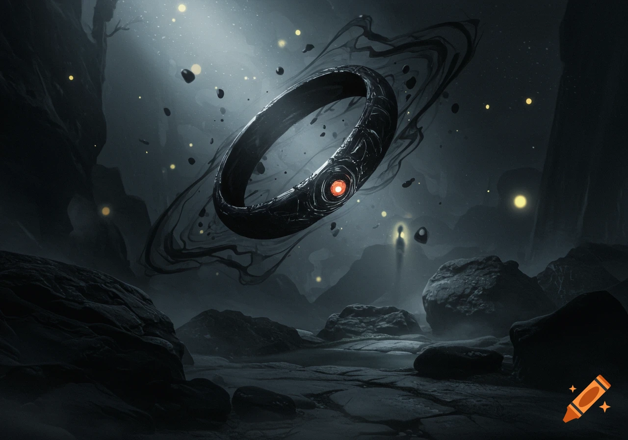 Arch Linux logo chiseled into ancient, weathered granite stone with ...