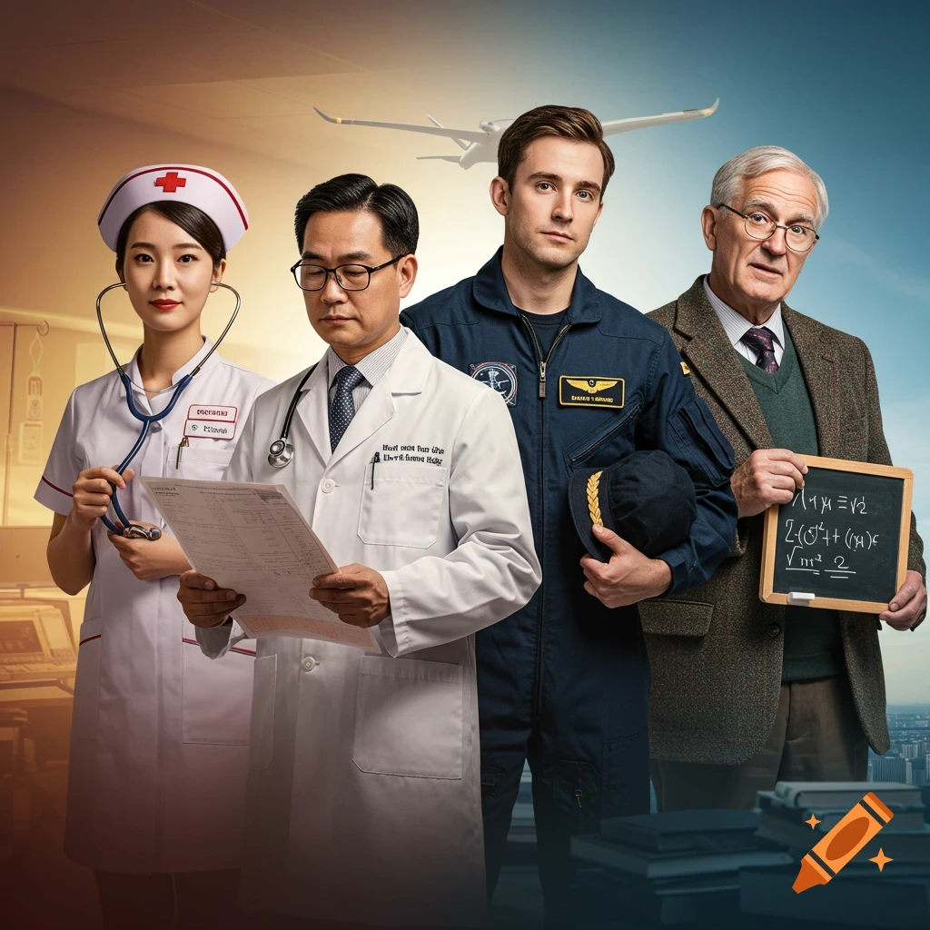 A serious-looking nurse in teal scrubs holds trauma shears in an ...