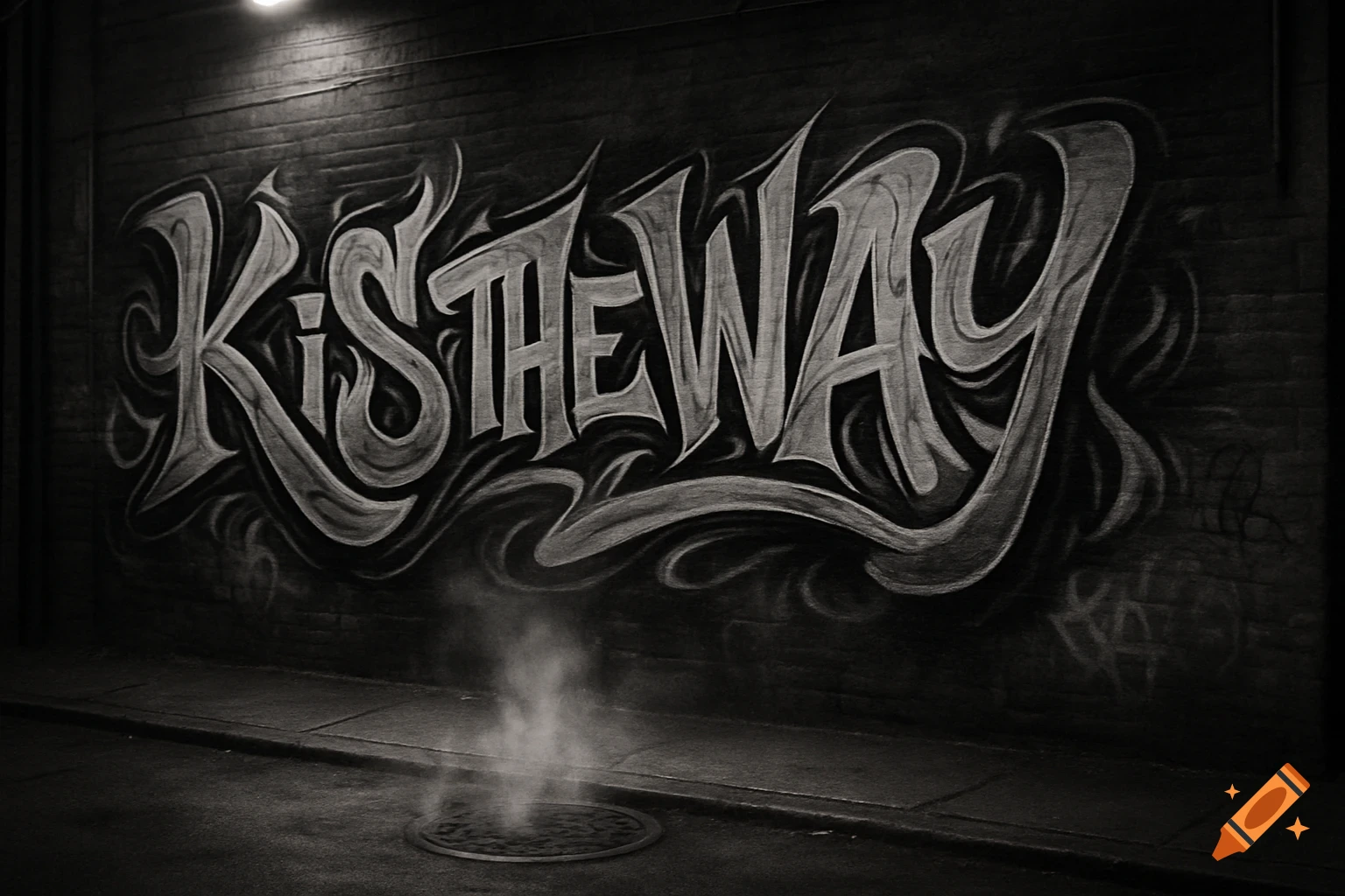 Isaac+in+graffiti+black+and+white created on Craiyon