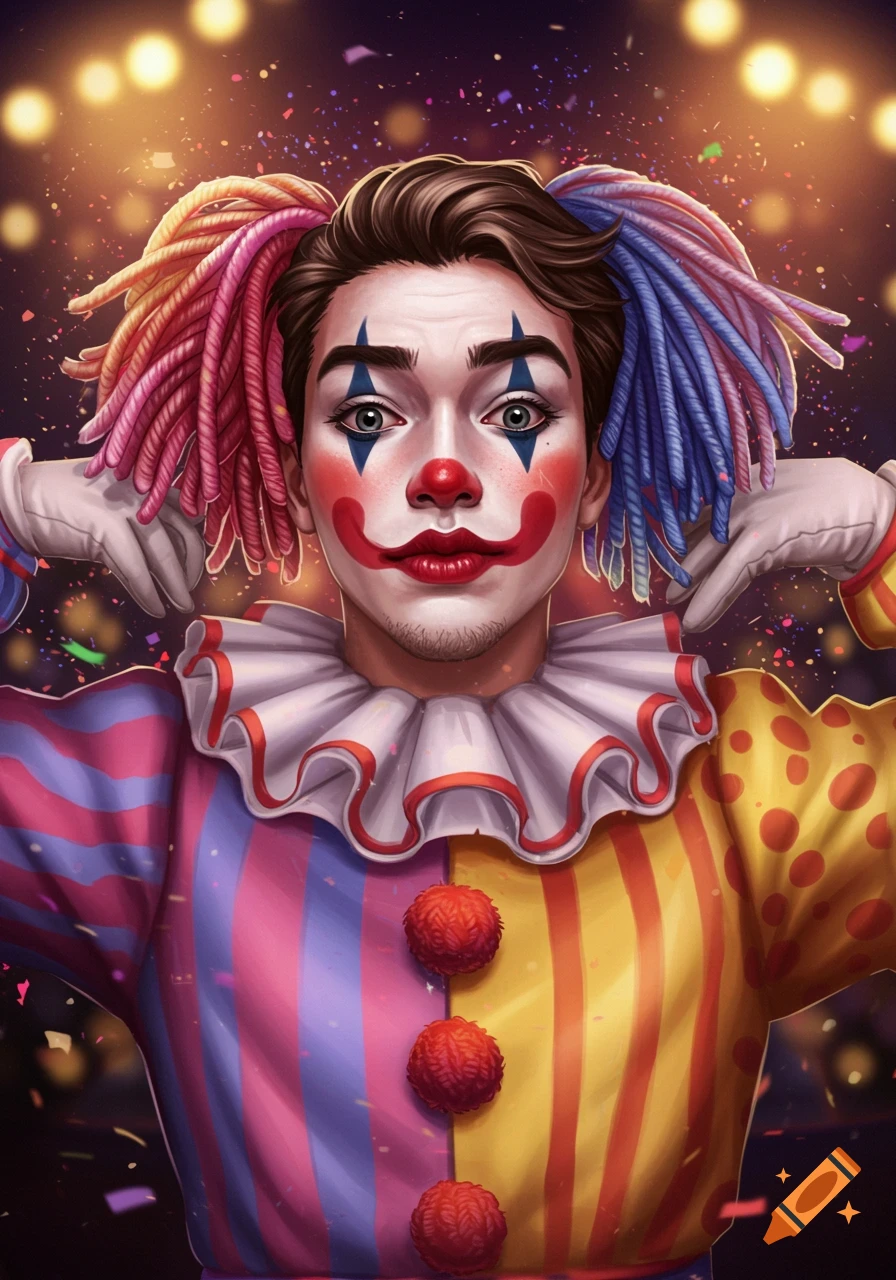 Meme+clown+monkey created on Craiyon