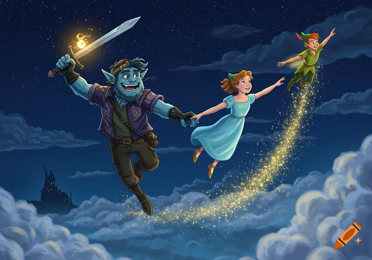 Animated drawing of Samwise Gamgee with "SHARE THE LOAD" text above him ...