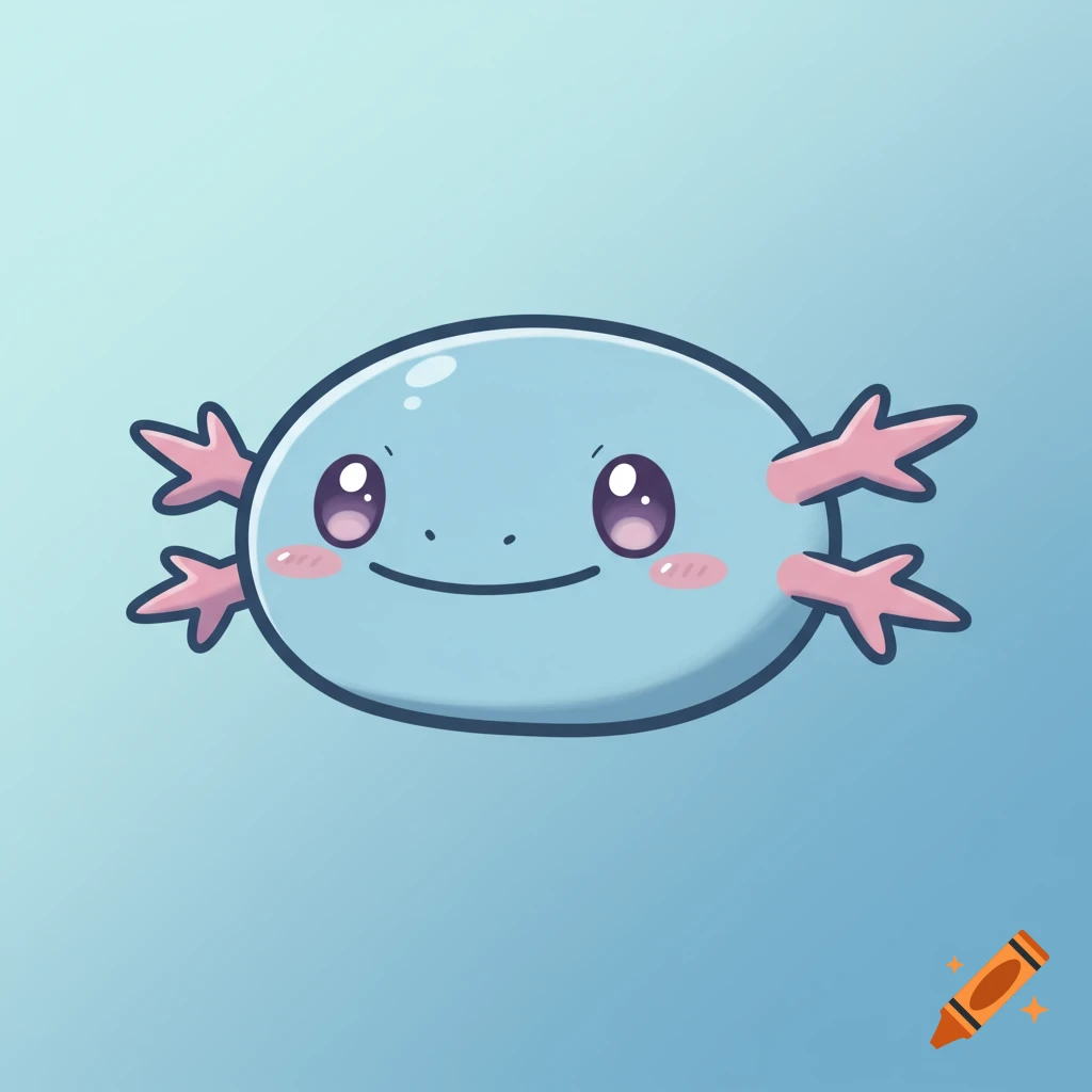Axolotl+ushanka created on Craiyon