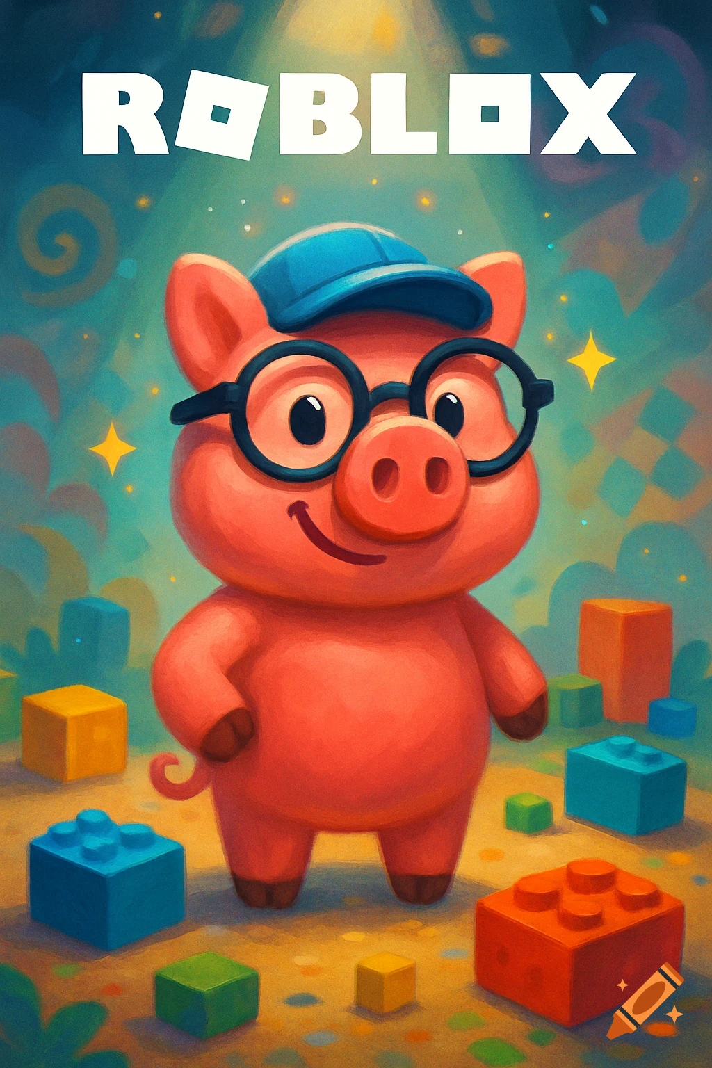 Roblox created on Craiyon