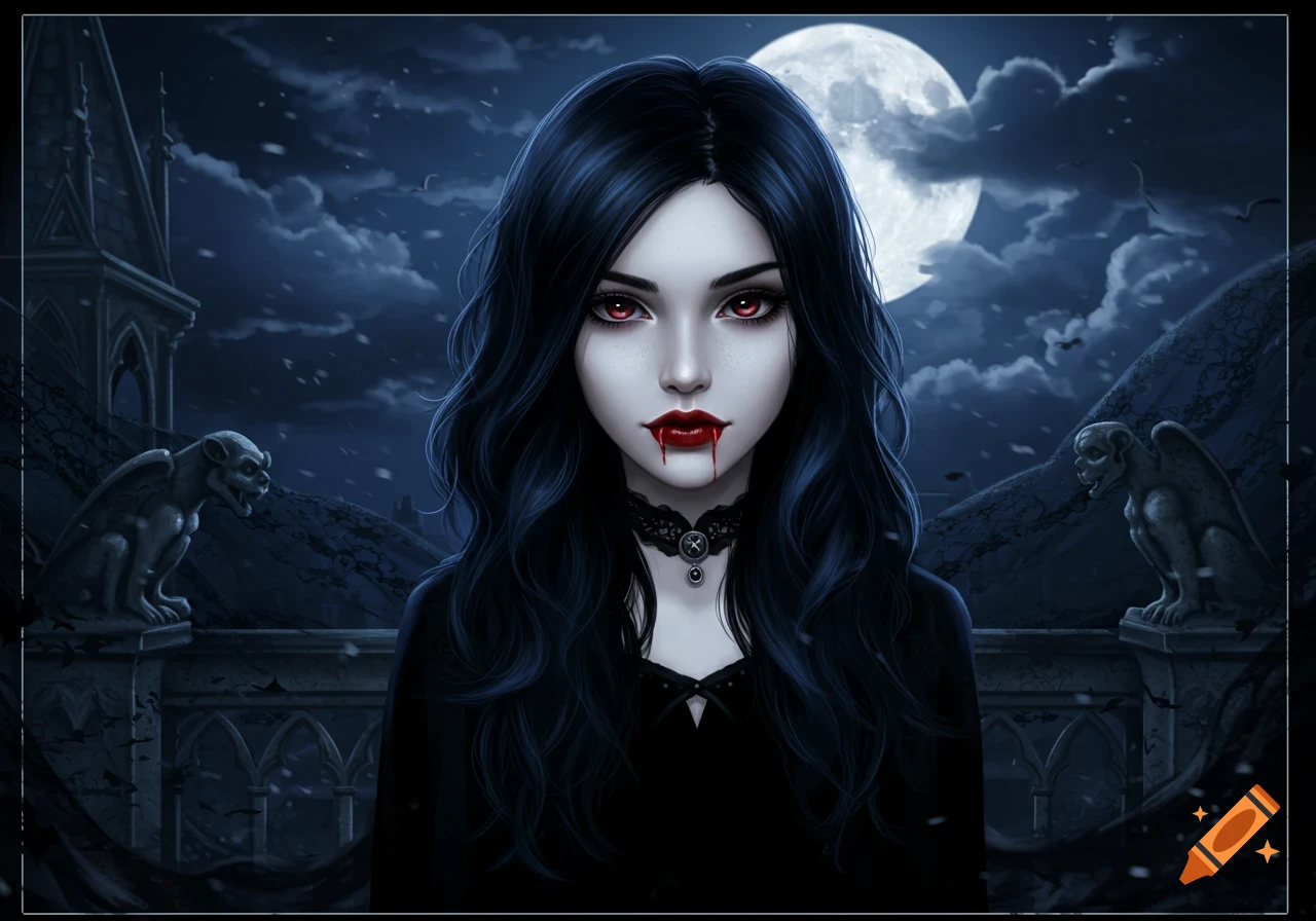 The queen of angels, dark style, goth style, hd painting on Craiyon