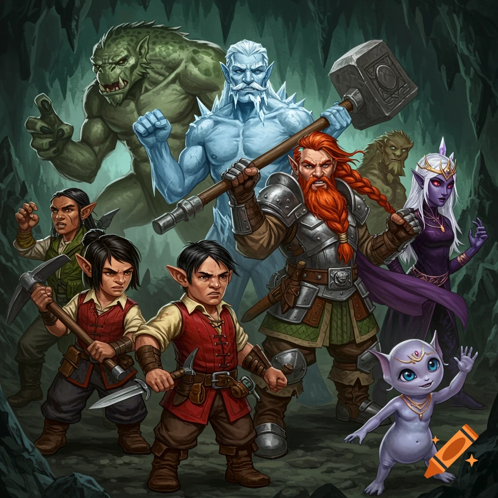 Trpg+dnd created on Craiyon