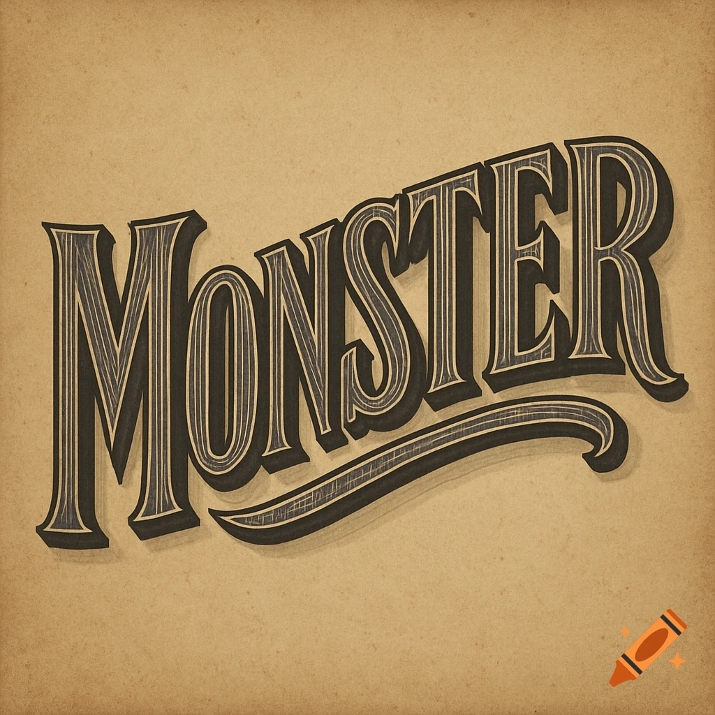 The word SING in decorative, black and white 18th-century style typography on a white background ...