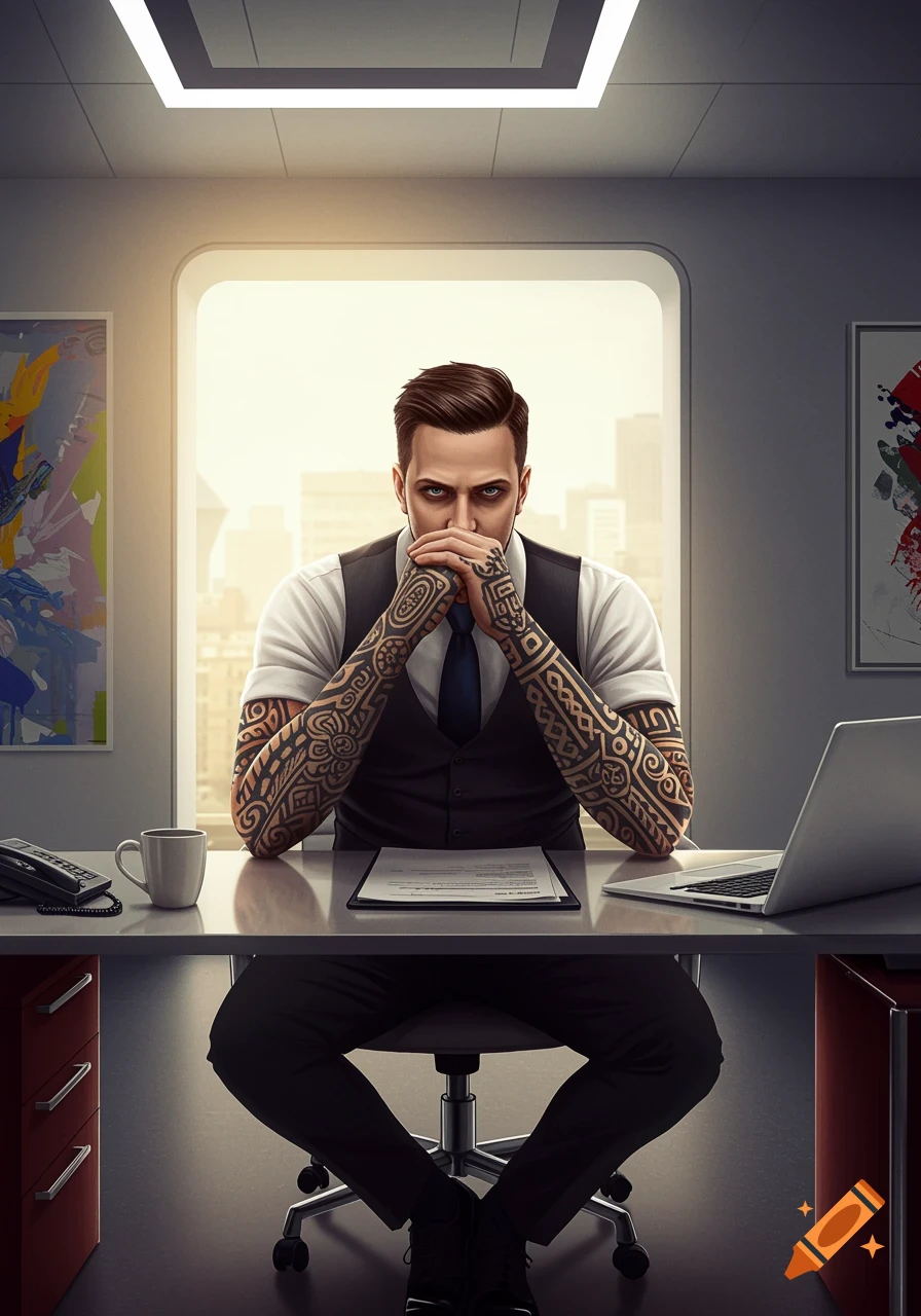 A woman in a colorful bikini stands opposite a cartoonish man in a ...