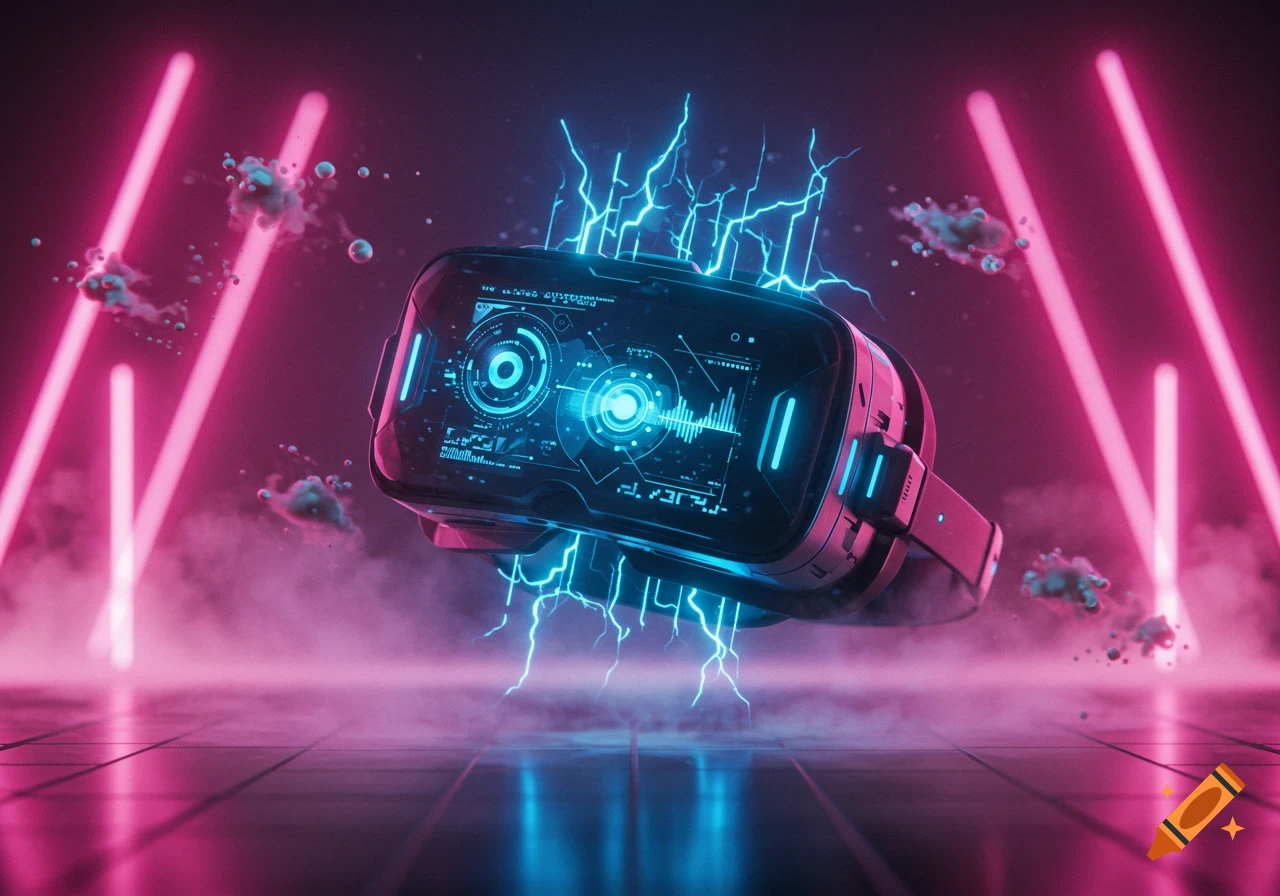 Row of metallic humanoid trophies holding colorful flags on a dark ...