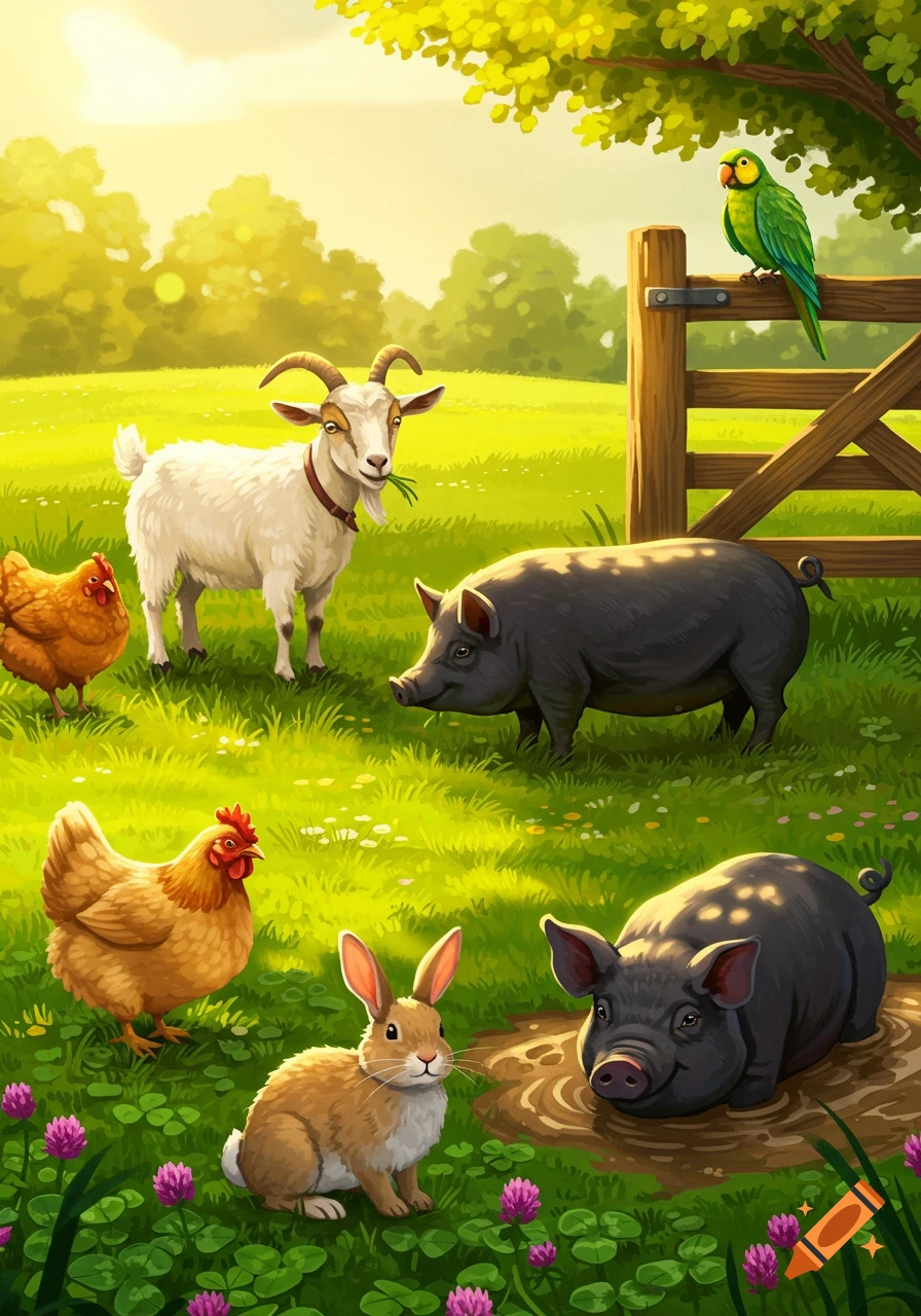 Goats created on Craiyon