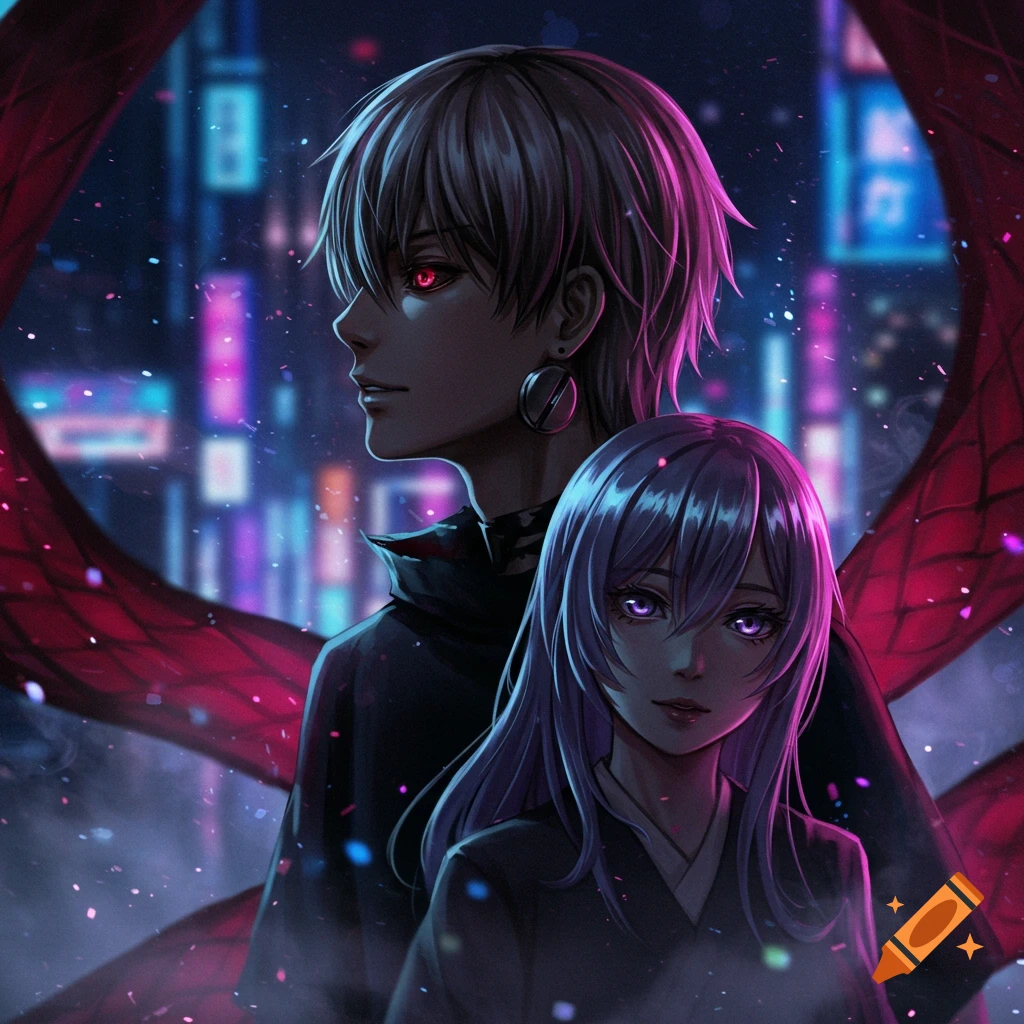 Anime+canvas+art created on Craiyon