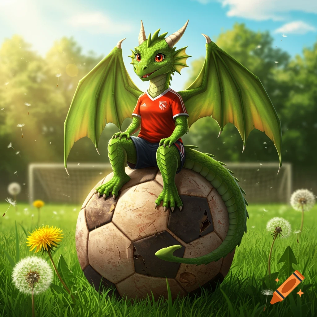 Arsenal+dragon created on Craiyon